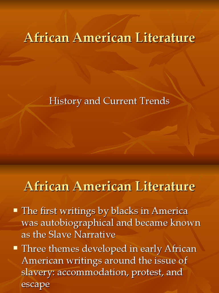 African American Literature | PDF | African American Literature ...