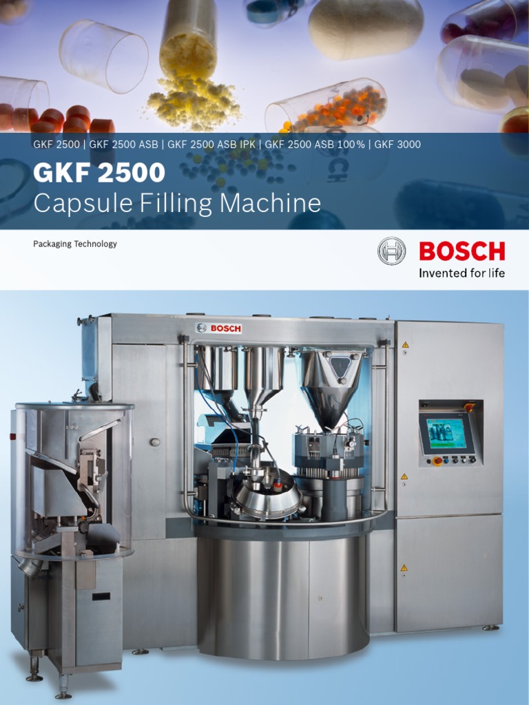 Capsule Filling Machine: GKF 2500 - GKF 2500 ASB - GKF 2500 ASB IPK ...