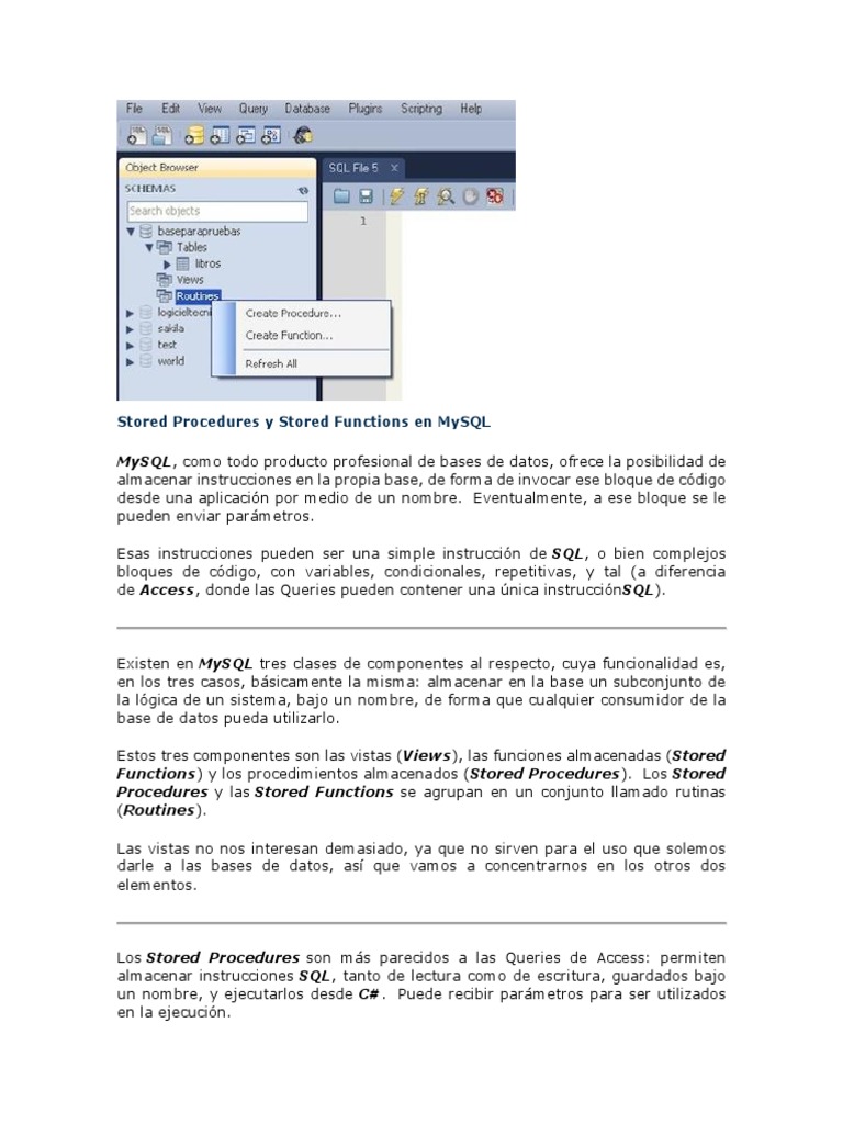 Tutorial Mysql Pdf Sql Bases De Datos