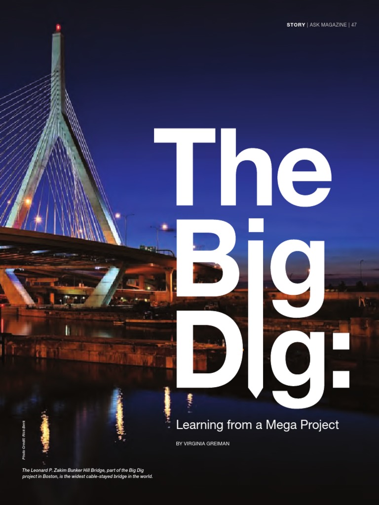 The Big Dig - Learning From A Mega Project PDF | PDF | Project ...