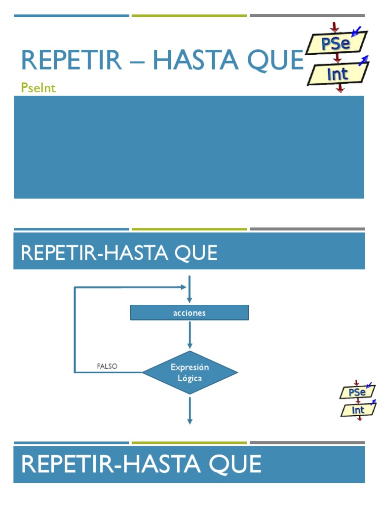 Pseudocódigo (6) Repetir Hasta | PDF
