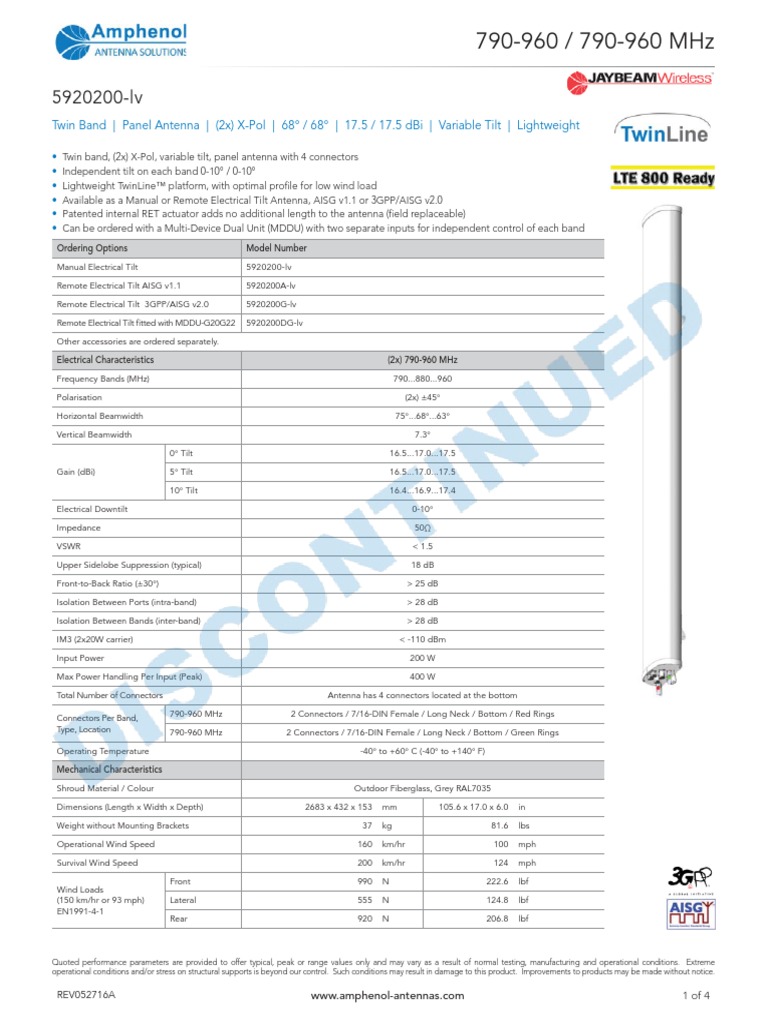 Jaybeam 5920200 LV | PDF | Antenna (Radio) | Decibel