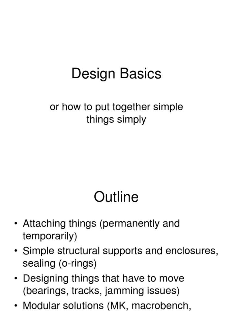 Design Basics: or How To Put Together Simple Things Simply | PDF ...