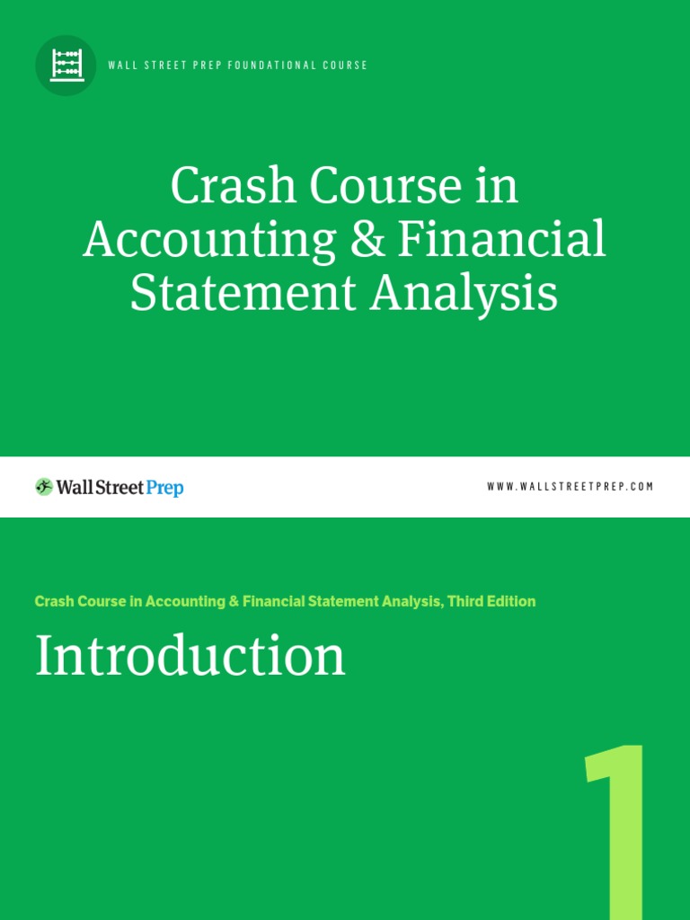 Accounting & Financial Analysis Crash Course | PDF | Financial ...