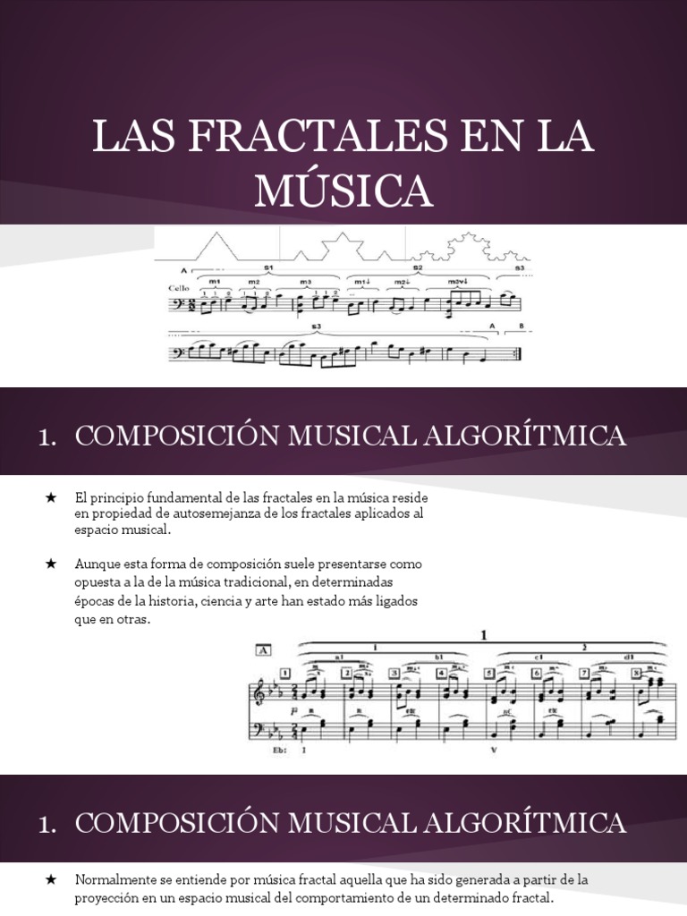 Fractales en la Composición Musical | PDF | Fractal | Composiciones ...