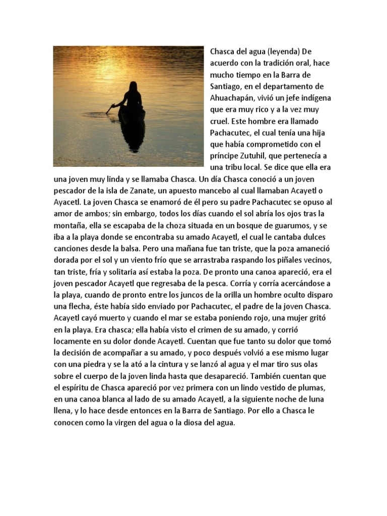 Leyenda de Chasca, la Diosa del Agua | PDF