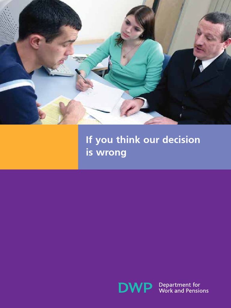 DWP Appeal Form GL24 | PDF | Solicitor | Tribunal