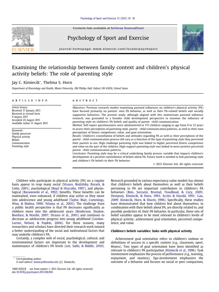 Examining Family Context | PDF | Parenting | Relationships