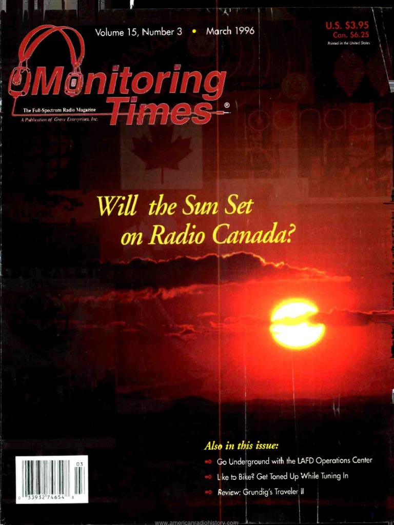 Monitoring-Times Magazine Mar 1996 | PDF | Radio | Electronics