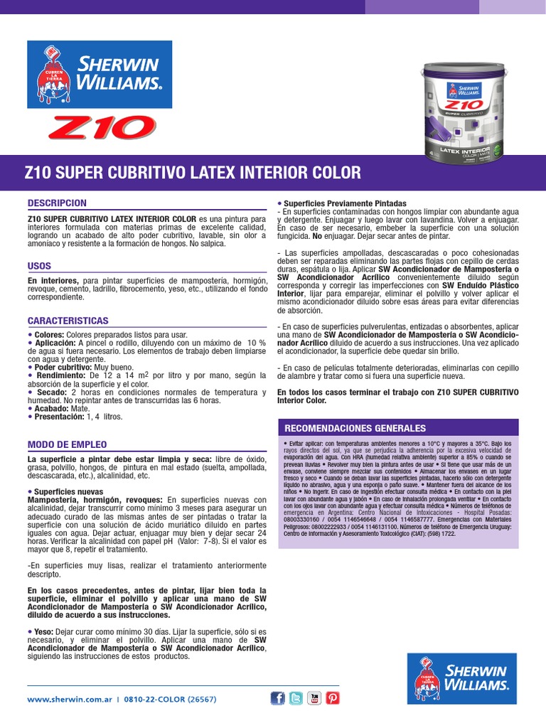 Z10 Loxon Interior Color | PDF | Pintar | Agua