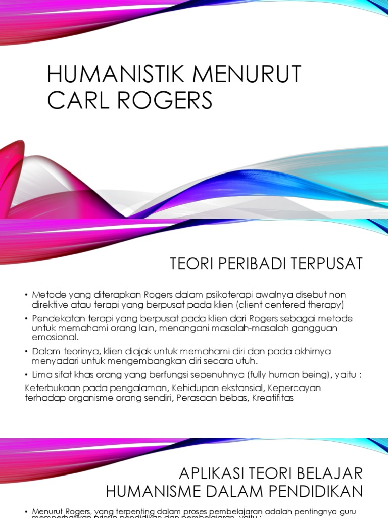 Humanistik Menurut Carl Rogers | PDF