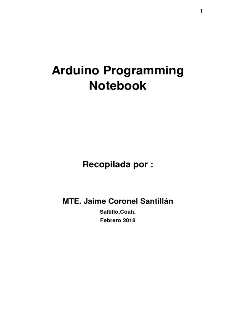 Arduino Programación | PDF | Programa de computadora | Programación