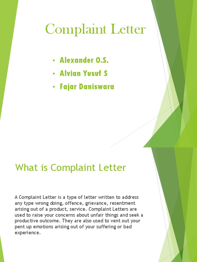 Complaint Letter | Download Free PDF | Business