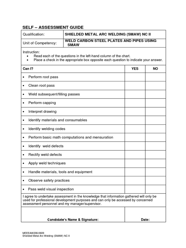 Sag - Smaw NC Ii | PDF | Welding | Construction
