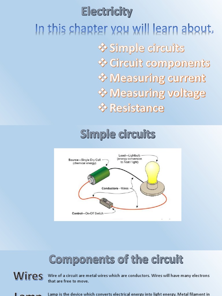 Electricity Grade 8 | PDF | Electric Current | Series And Parallel Circuits