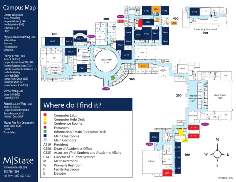 M State Fergus Falls Campus Map | PDF | Students | Further Education