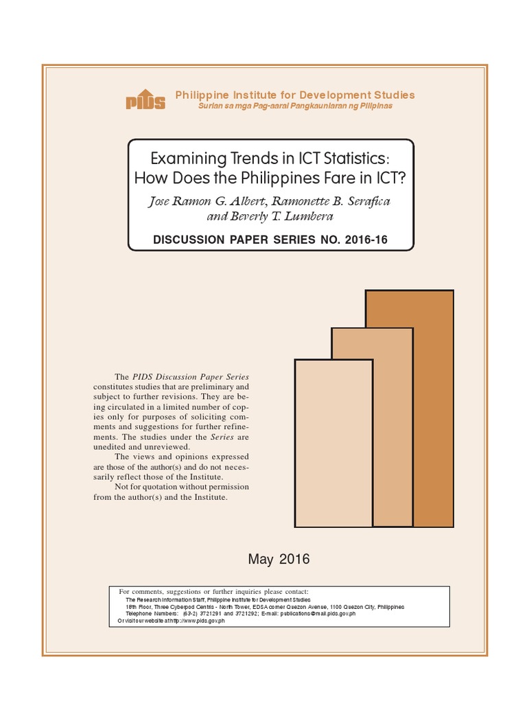 Examining Trends in ICT Statistics: How Does The Philippines Fare in ...