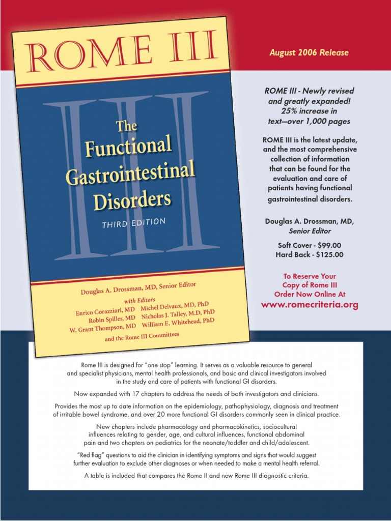 2006 ROME III. The Functional Gastrointestinal Disorders ...