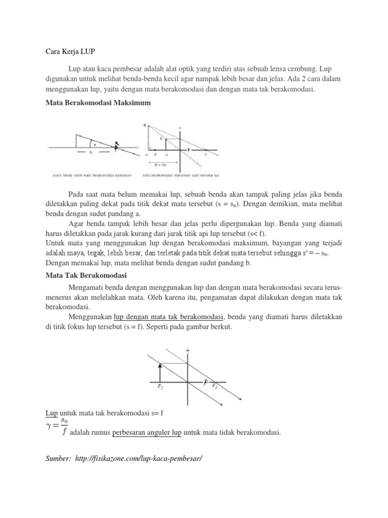 Cara Kerja LUP | PDF