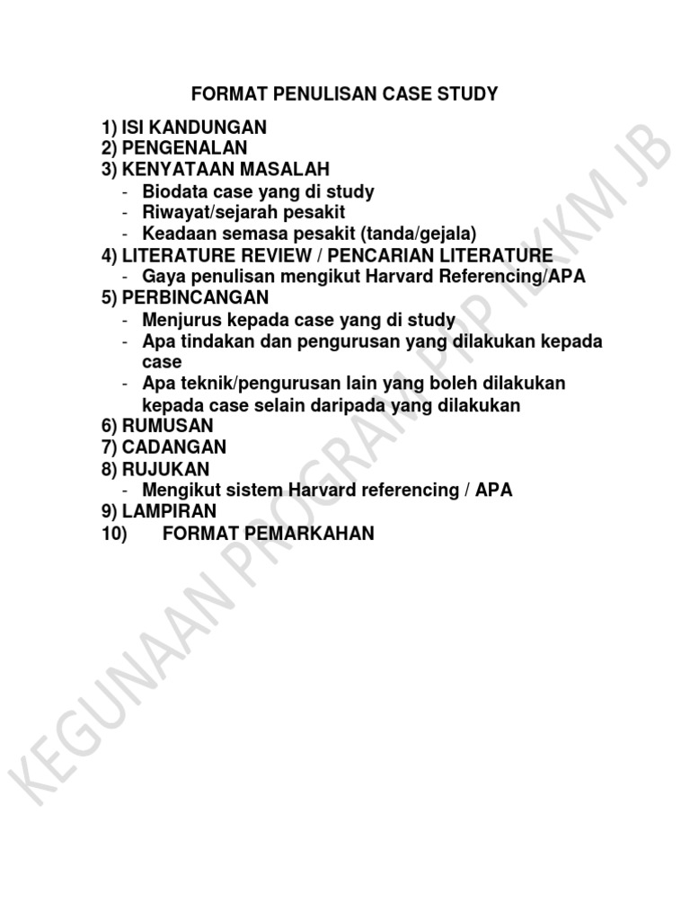 Format Case Study | PDF