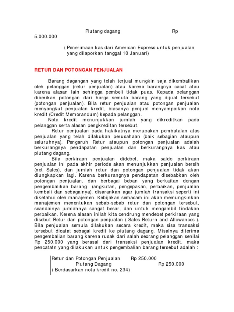 Retur Barang | PDF