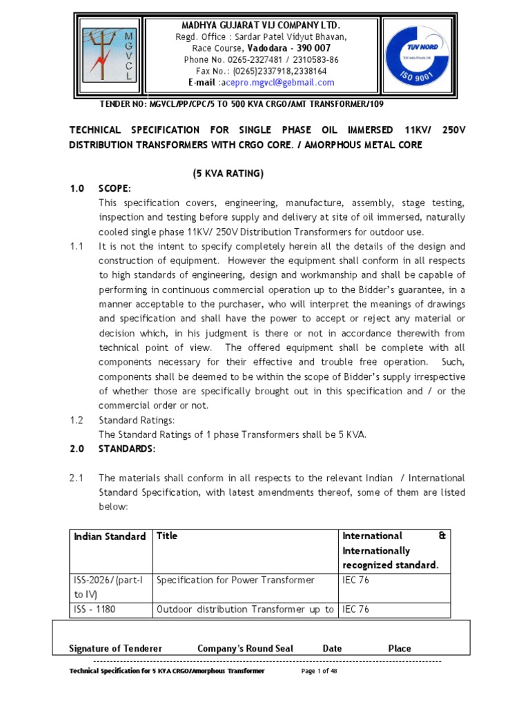Transformer Paint Specification
