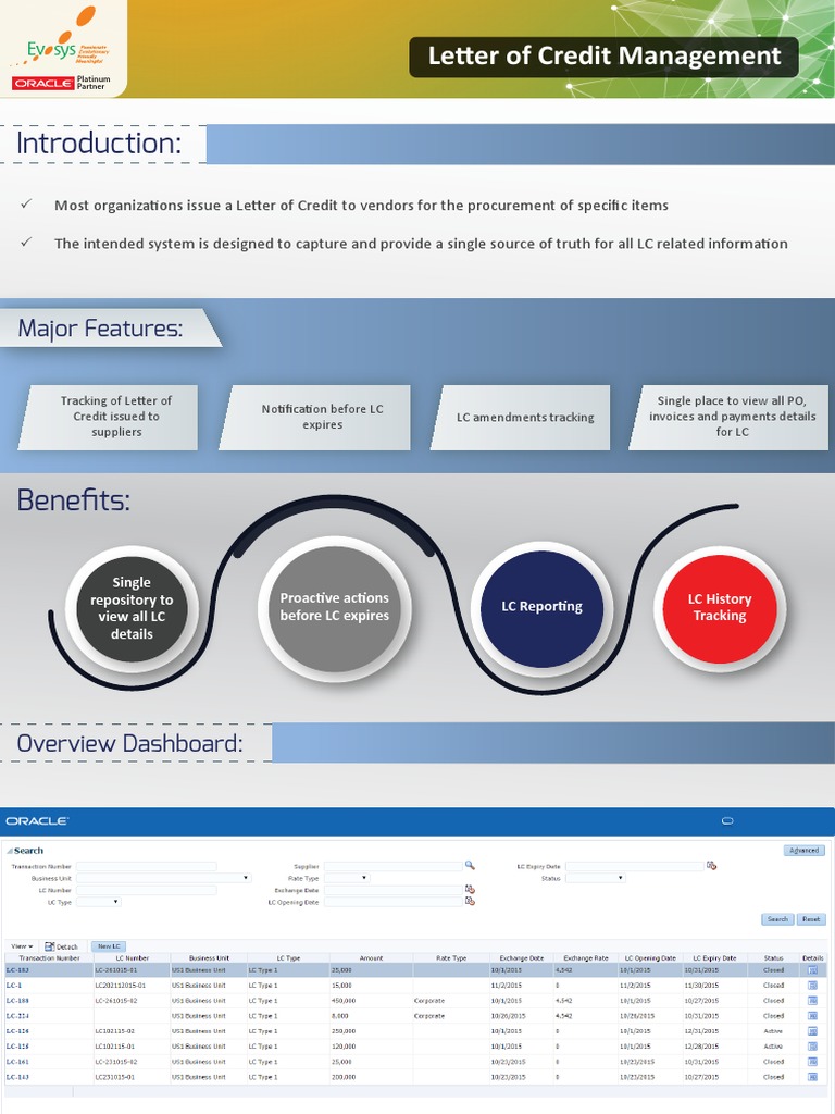 Letter of Credit Management | PDF
