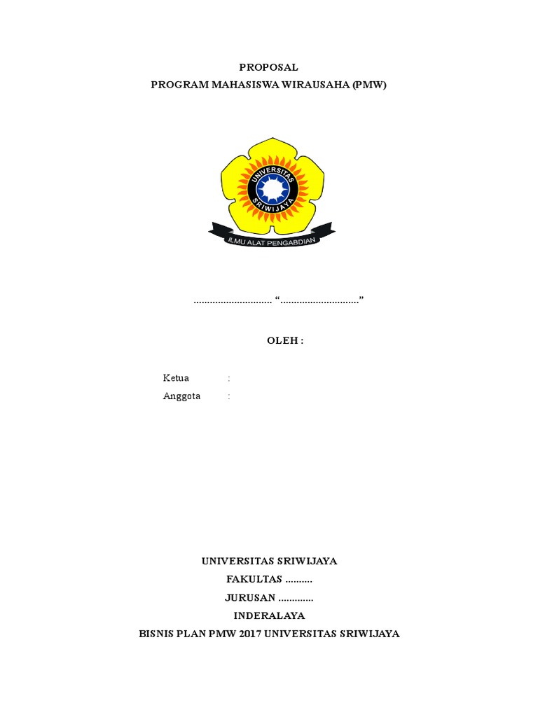 Proposal PMW Busana Muslimah Songket | PDF