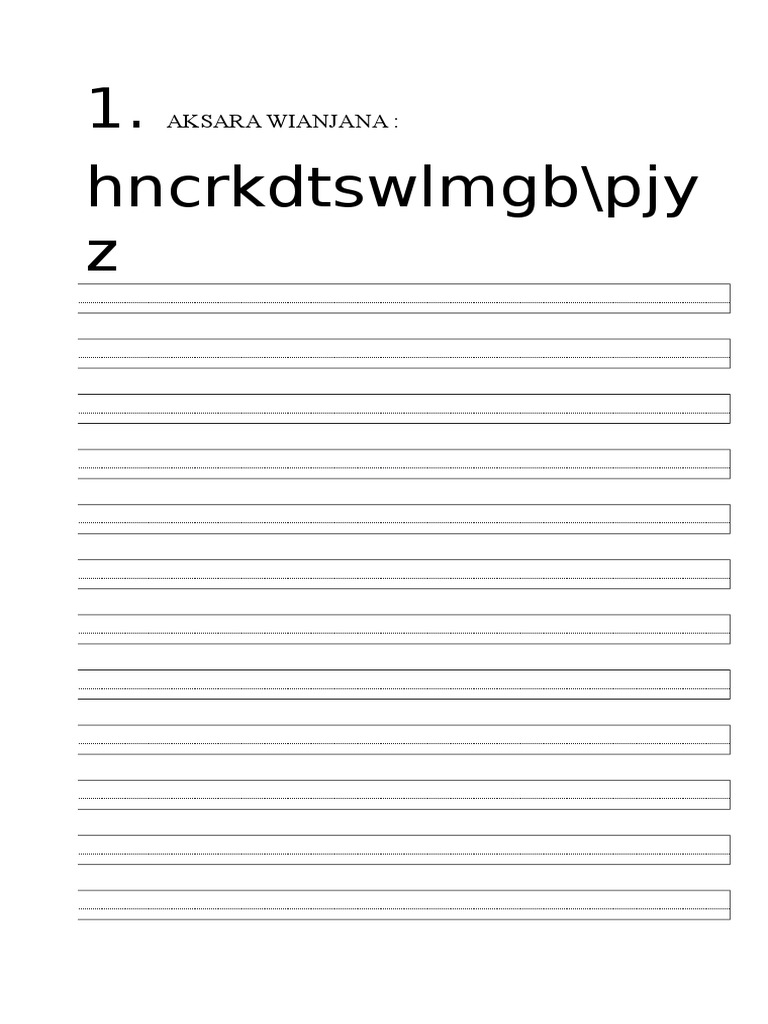 AKSARA DAN HURUF BALI | PDF