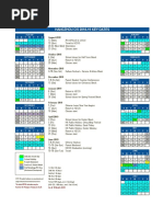 2018-19 School Calendar Overview | PDF | Observances | Holidays