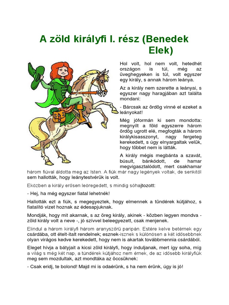 A Zöld Királyfi I-II-III | PDF
