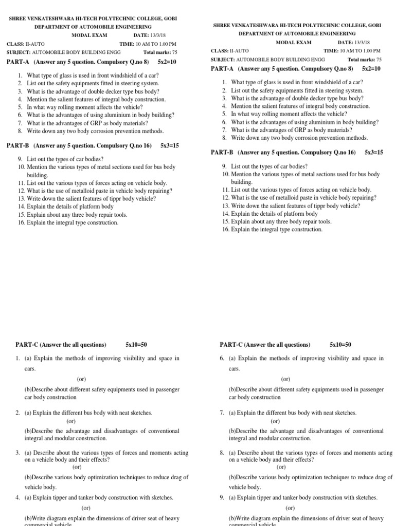 Time: 10 Am To 1.00 PM Time: 10 Am To 1.00 PM | PDF | Vehicles | Bus