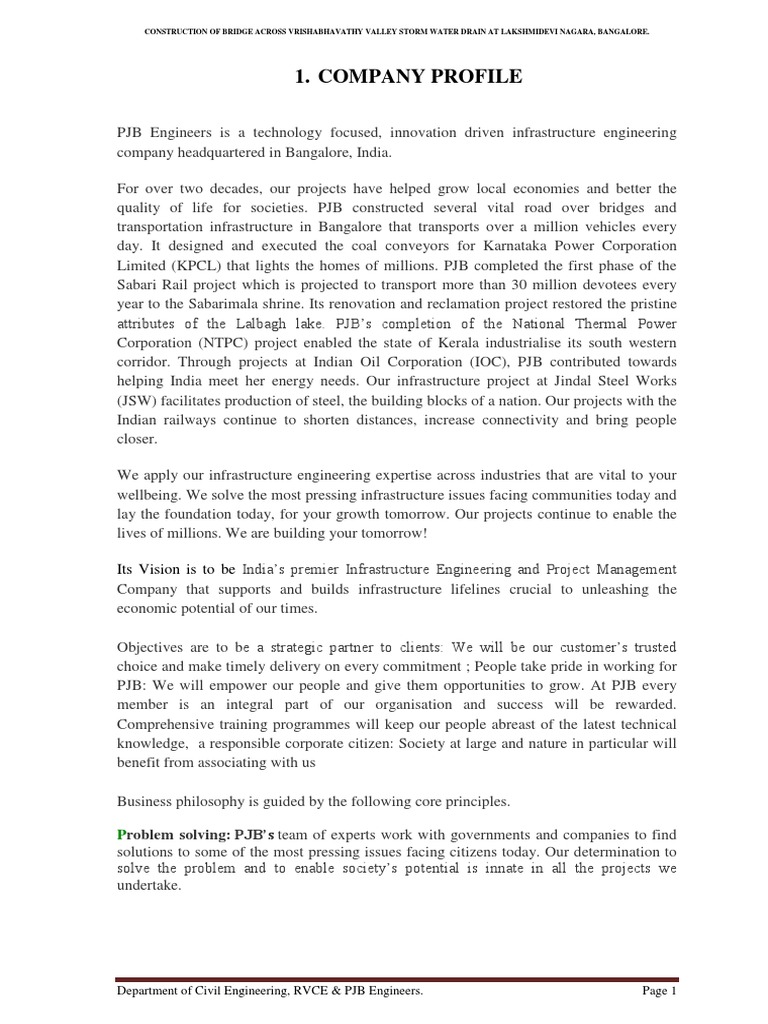 PJB Internship Draft Report Gautham Raj | PDF | Project Management ...