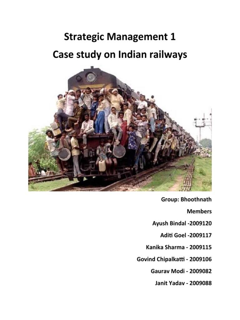 Strategic Management 1 Case Study On Indian Railways | PDF | Leisure ...