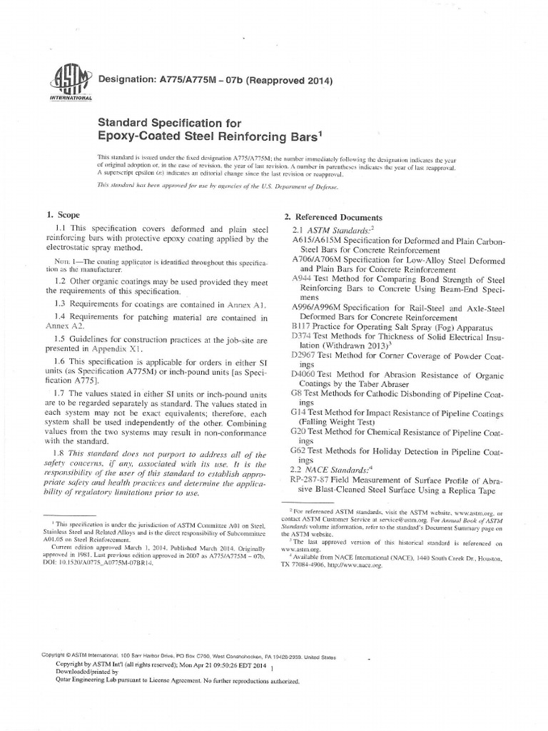Astm A775 07b 2014 | PDF