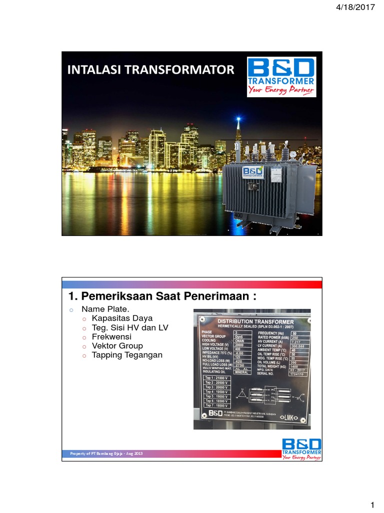 Panduan Instalasi Trafo PLN | PDF