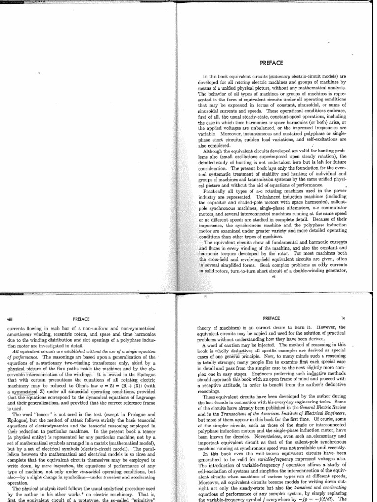 Gabriel Kron - Equivalent Circuits of Electric Machinery PDF | PDF