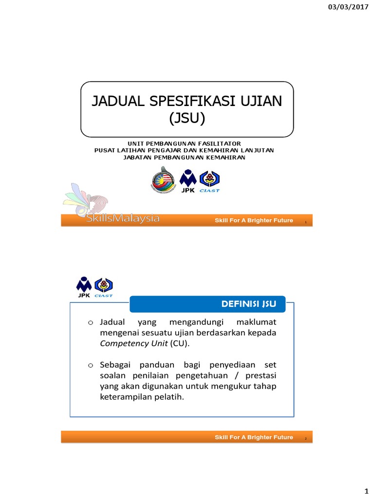 4 Jadual Spesifikasi Ujian (Jsu) | PDF
