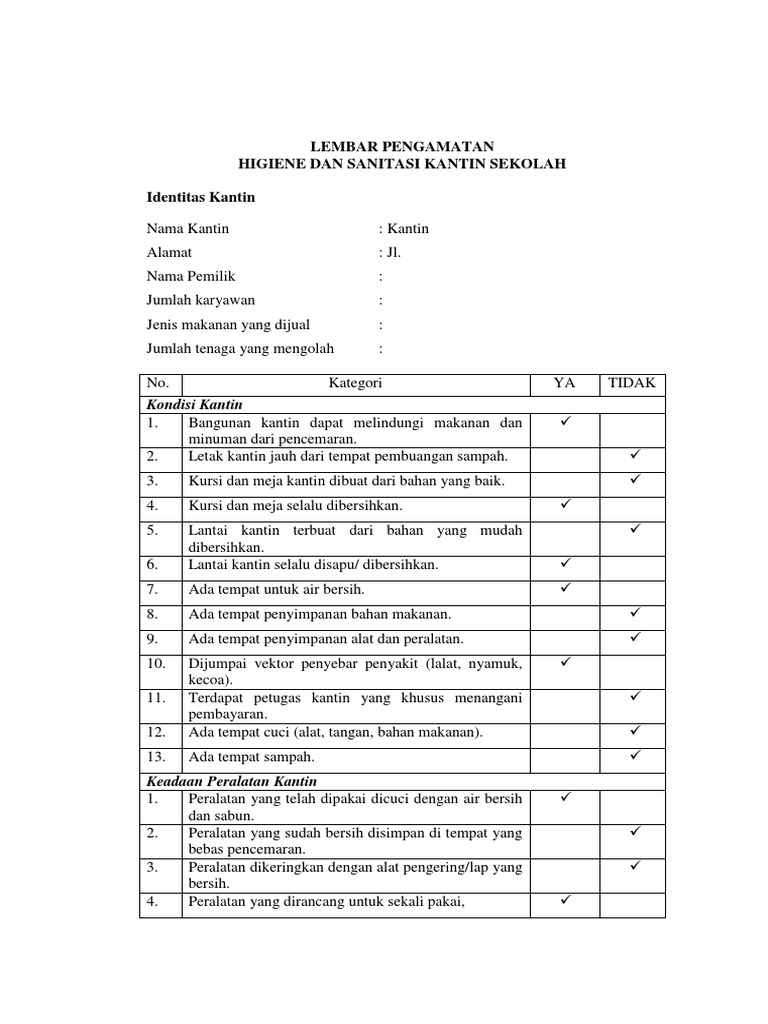 Lembar Pengamatan | PDF