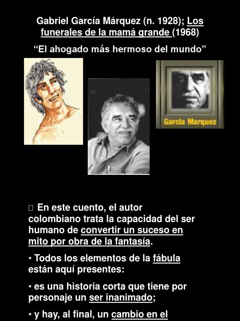 El Ahogado M_s Hermoso Del Mundo Ppt | Gabriel García Márquez | Ficción ...