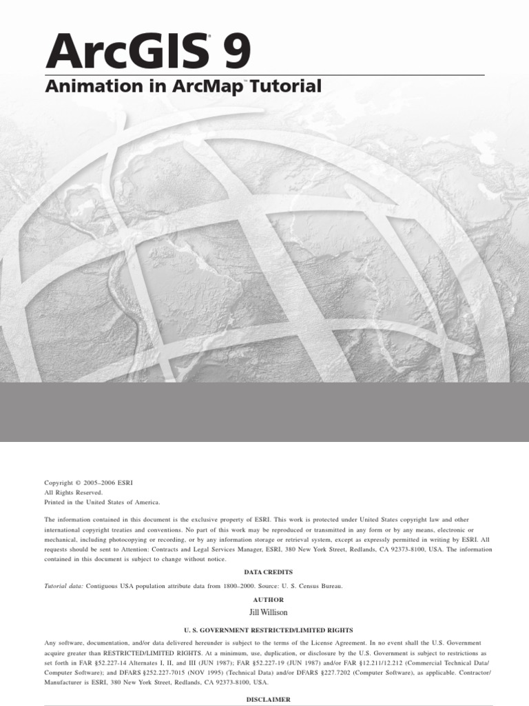 Animation in ArcMap Tutorial | PDF | Arc Gis | Esri