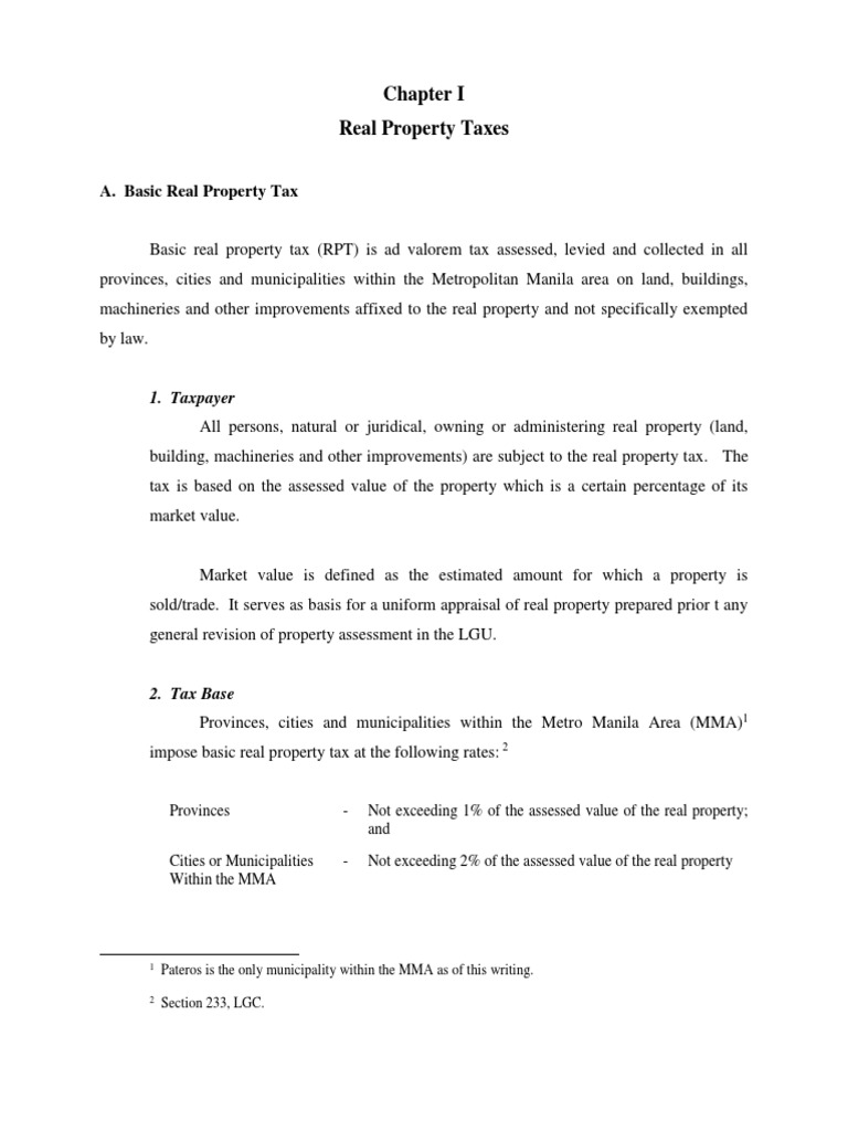 RPT and Local Business Tax | PDF | Property Tax | Taxpayer