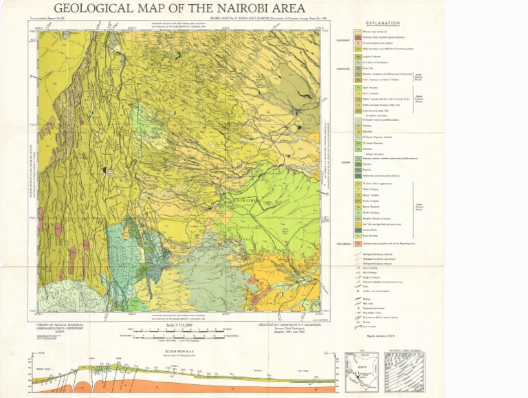 Geological Map of Nairobi Area | PDF