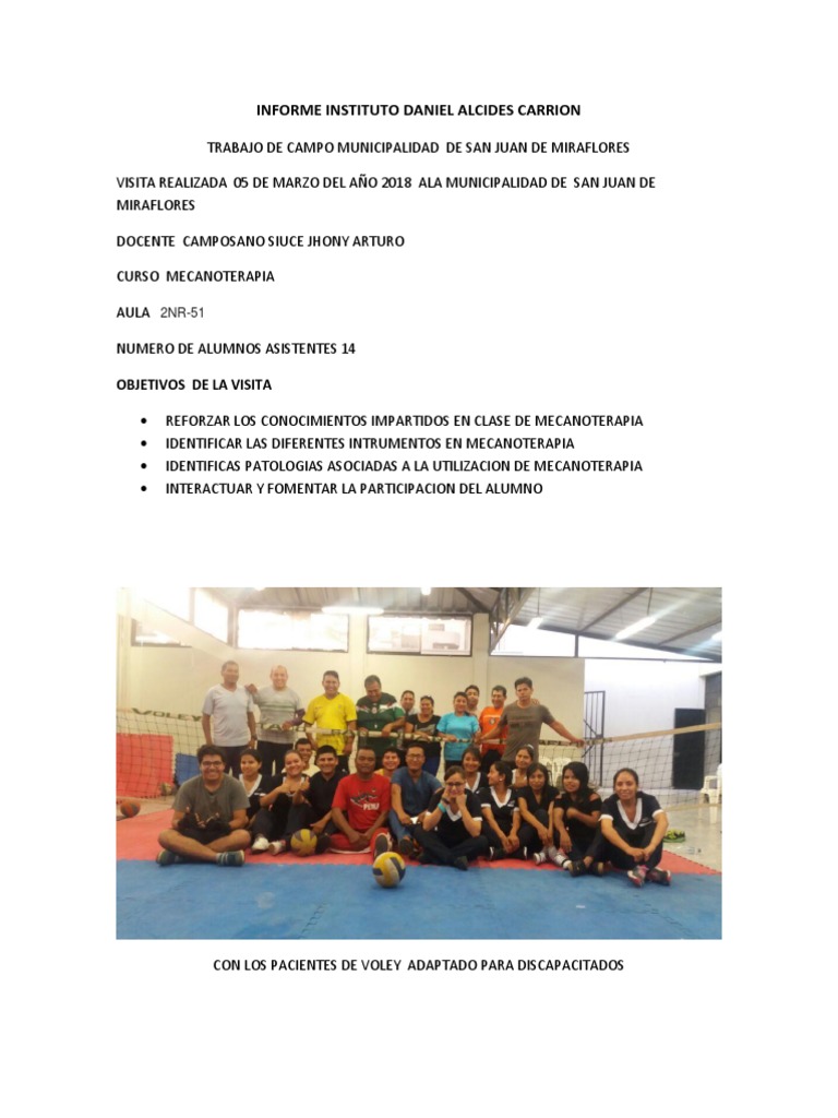 Informe Instituto Daniel Alcides Carrion 05 Marzo | PDF