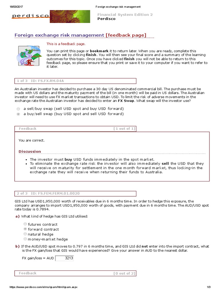 Foreign Exchange Risk Management Guide | PDF | Hedge (Finance) | Swap ...