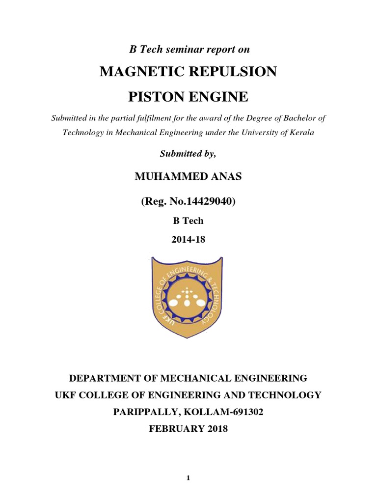 Magnetic Repulsion Piston Engine | PDF | Electronic Circuits | Internal ...