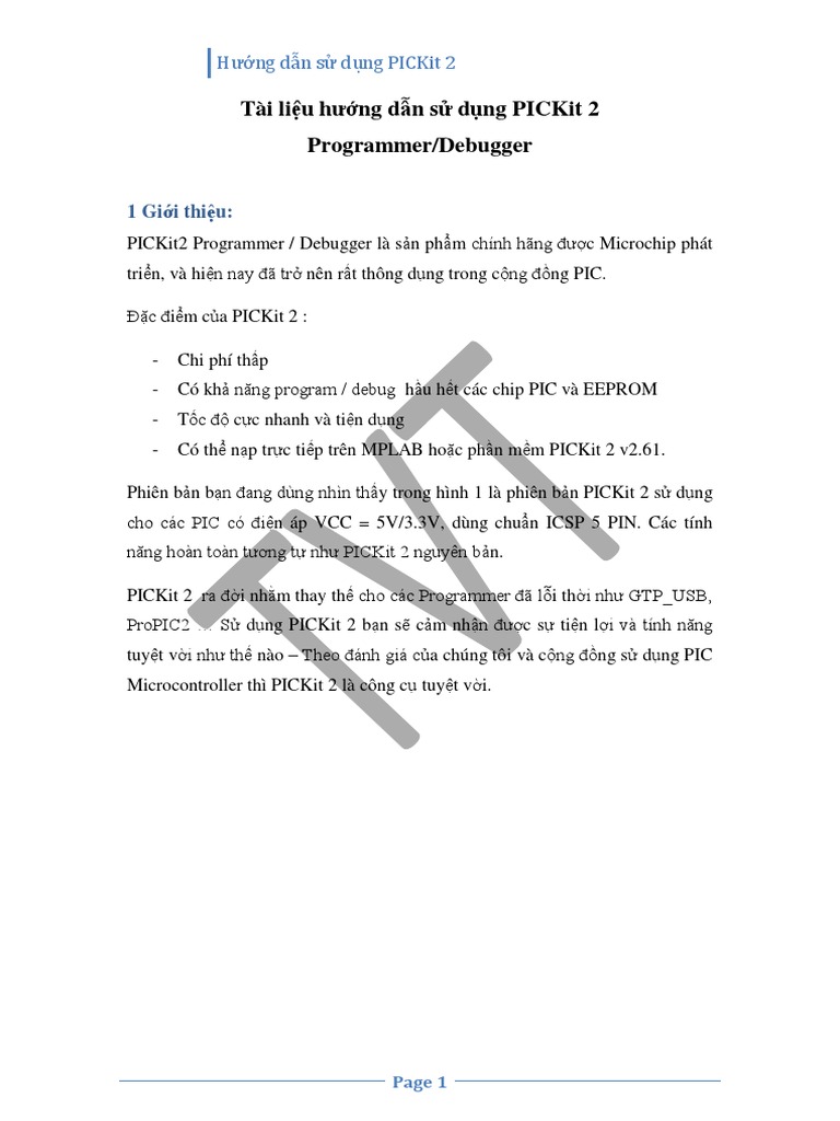 Huong Dan Su Dung Pickit2 | PDF