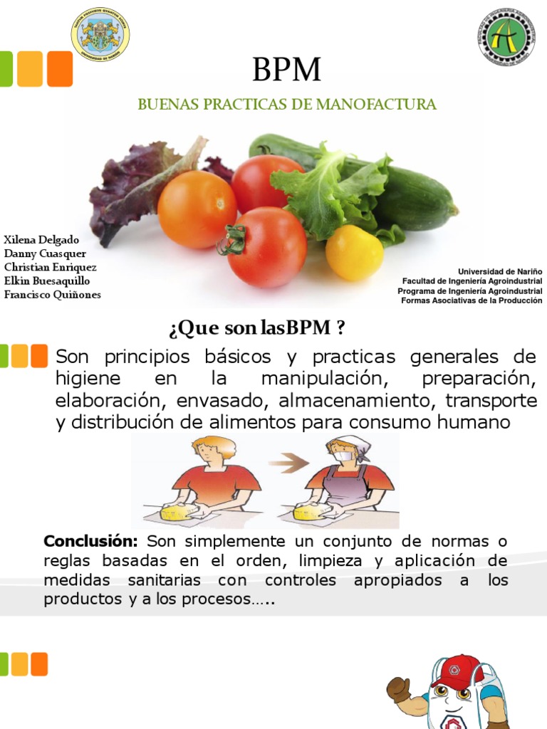 Presentacion BPM | PDF | Alimentos | Contaminación