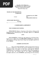 Sample Compromise Agreement Template | PDF | Private Law | Social ...