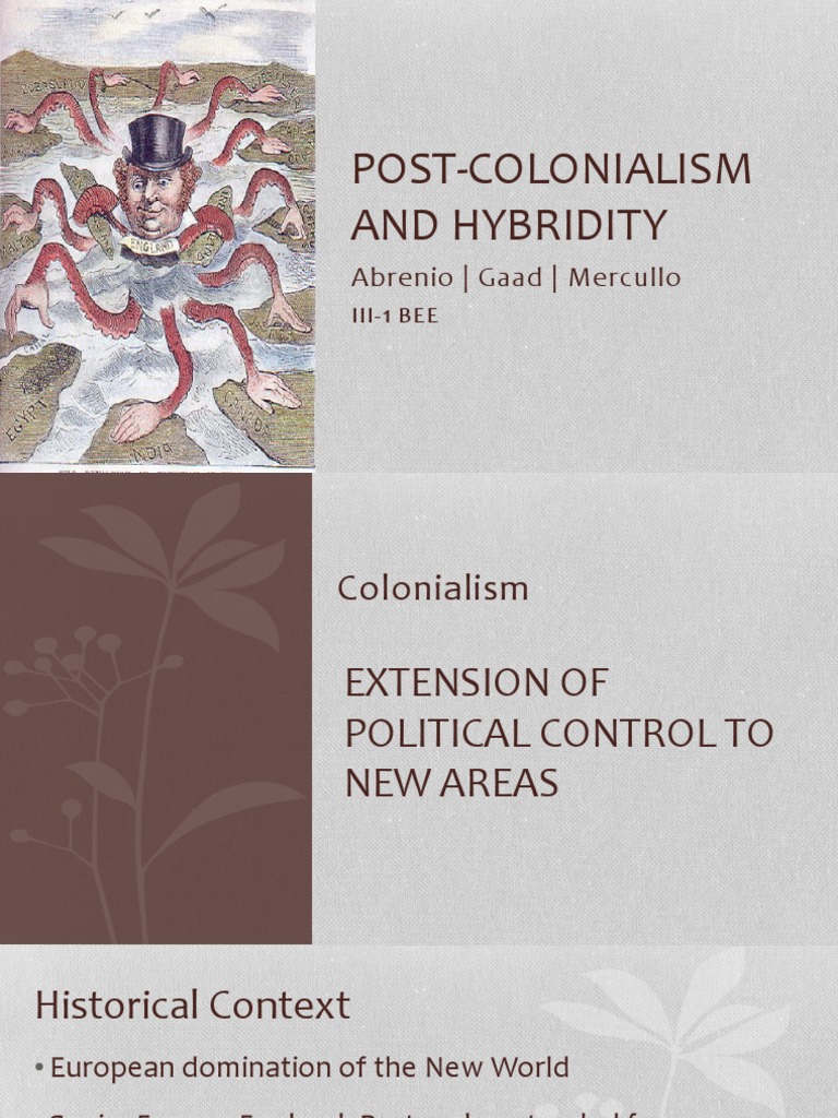 Post-Colonialism and Cultural Identity | PDF | Postcolonialism ...